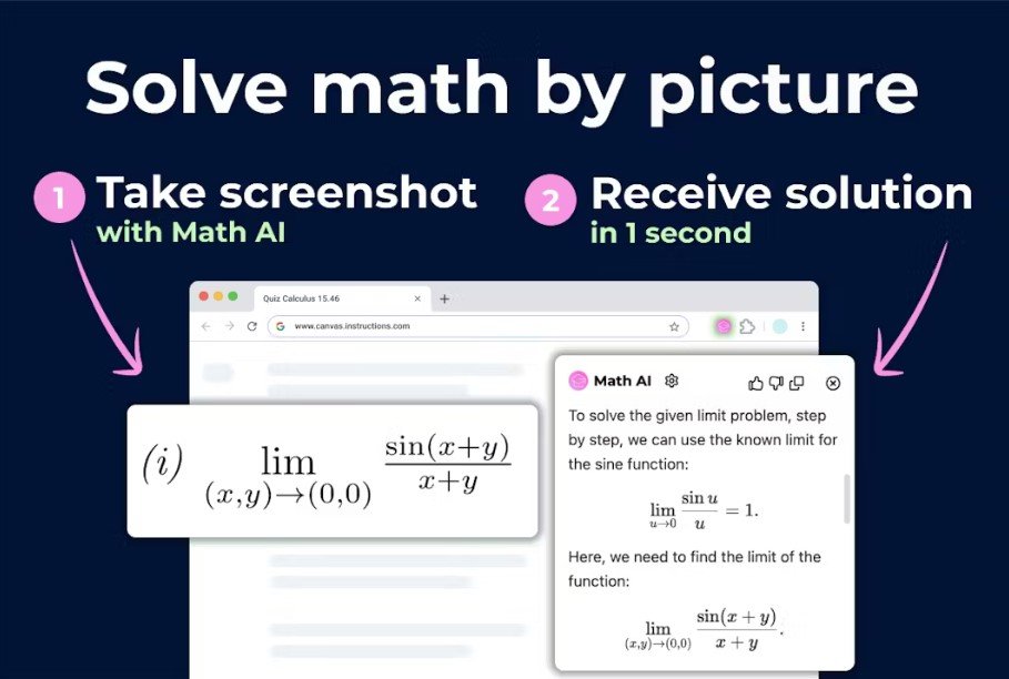 Math AI - Solve math by picture instantly right in your browser | Steemhunt